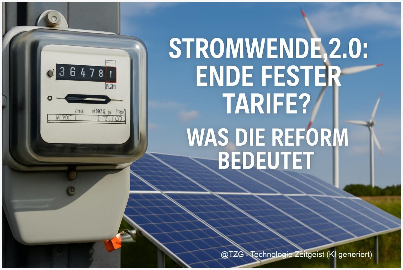 Stromwende 2.0: Ende fester Tarife? Was die Reform bedeutet | TechZeitgeist